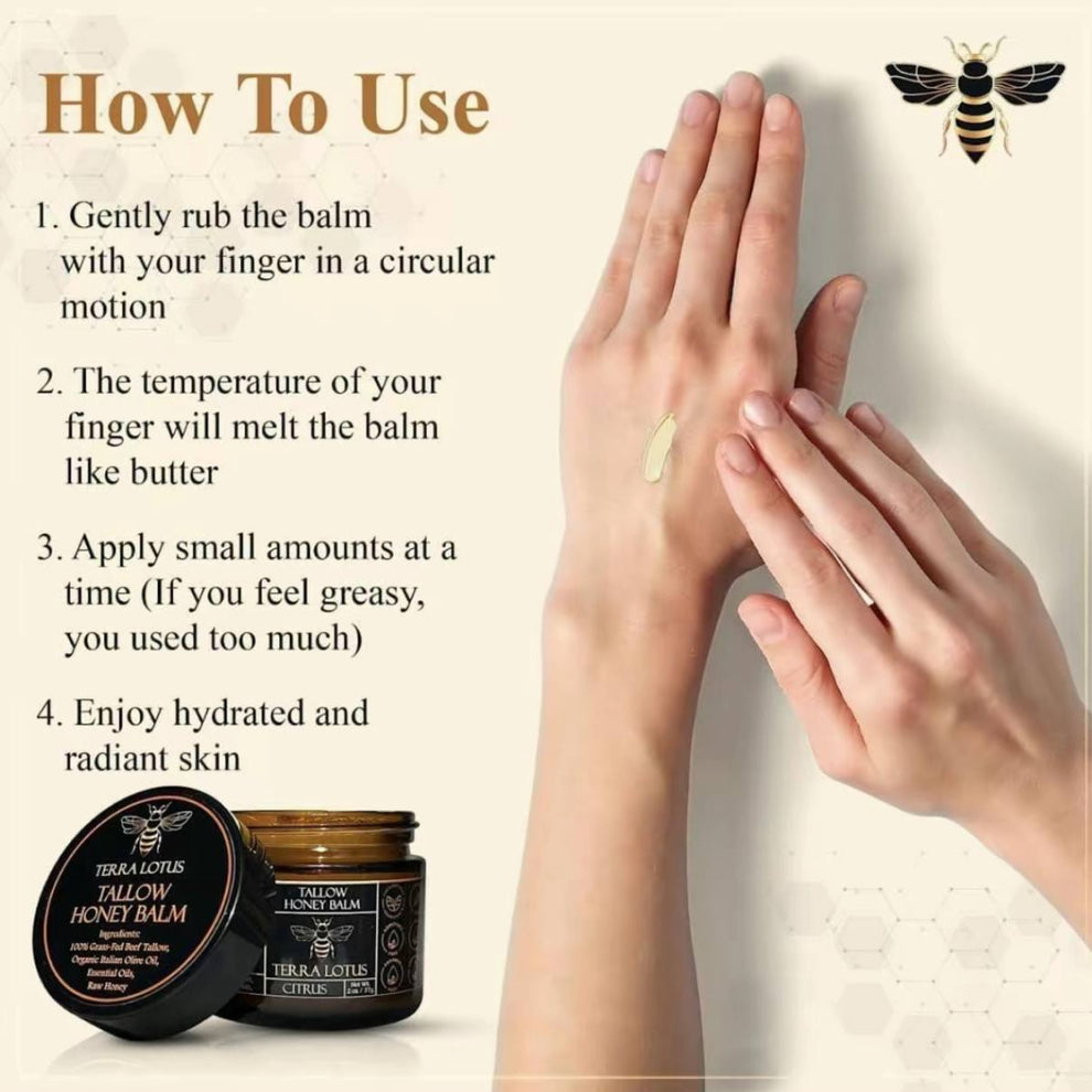 Organic Tallow Honey Balm – Terra Lotus